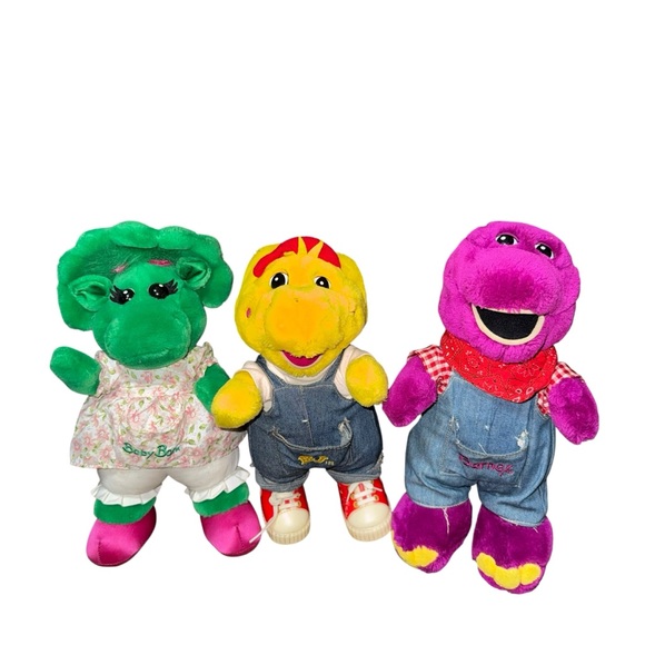 Golden Bear | Toys | Vintage Golden Bear Barney The Dinosaur Friends Bj ...
